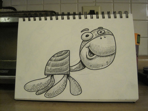 Harptoons: Turtles drawn with the number 10