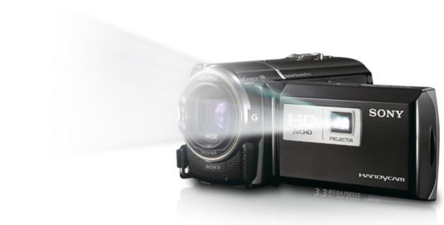 Sony HDR-PJ50:Dahili Projektör ve 220GB Hard Disk Video Kamera ...