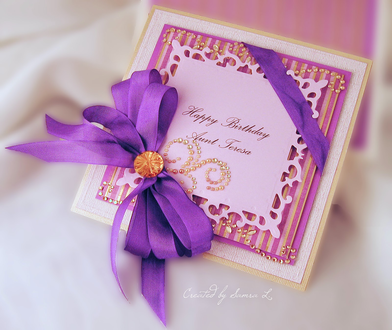 Paper Talk With Samra: Elegant Birthday Card