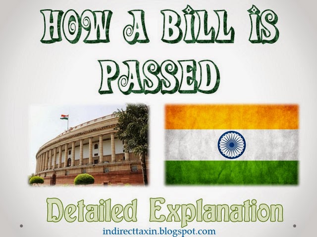 How bill is passed - A detailed explanation - GST India