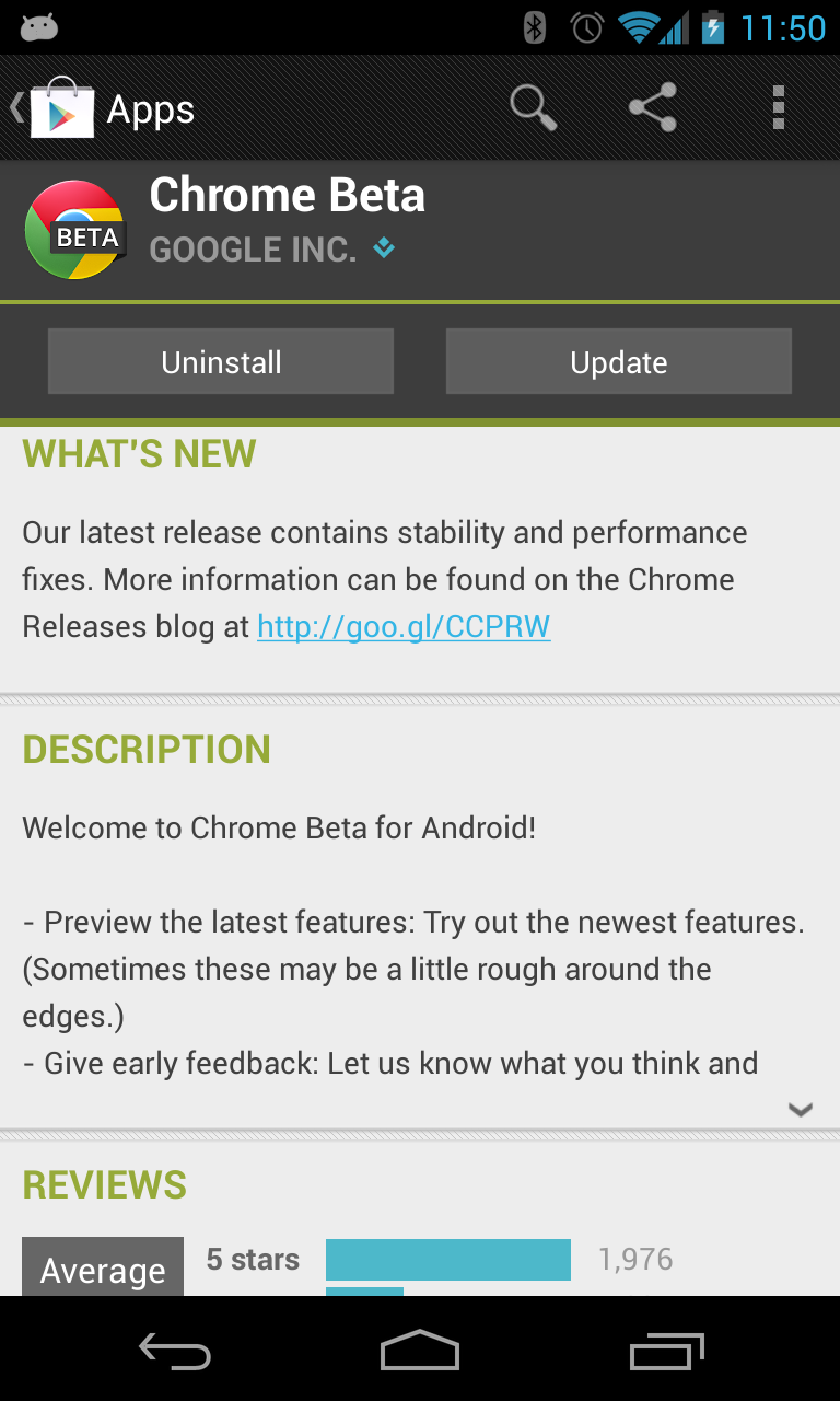 Chrome beta updates again