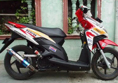 Modifikasi Honda Vario - Simple Modification | Contoh Modifikasi Motor