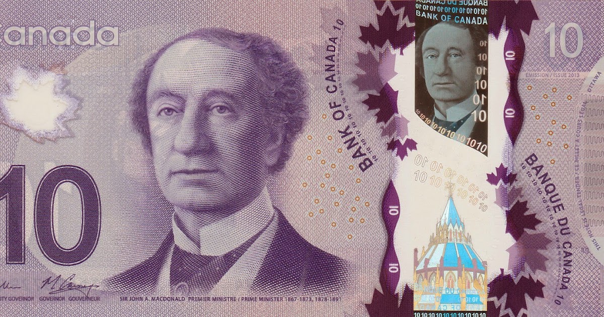 Canada 10 Dollar Polymer Note 2013|World Banknotes & Coins Pictures ...