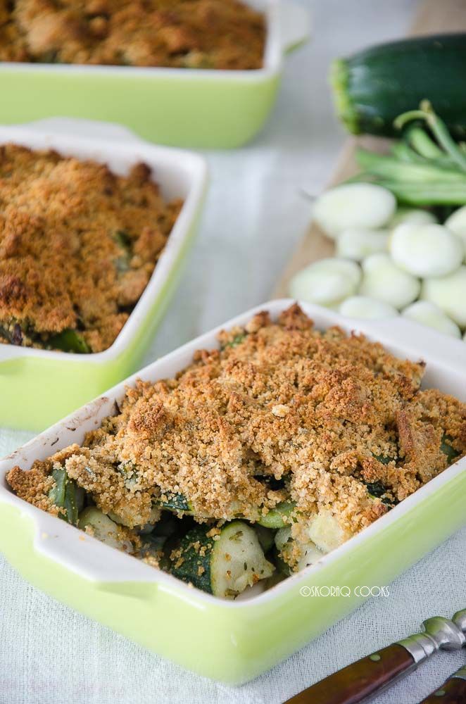 skoraq cooks and other stories: Crumble z letnich, zielonych warzyw ...