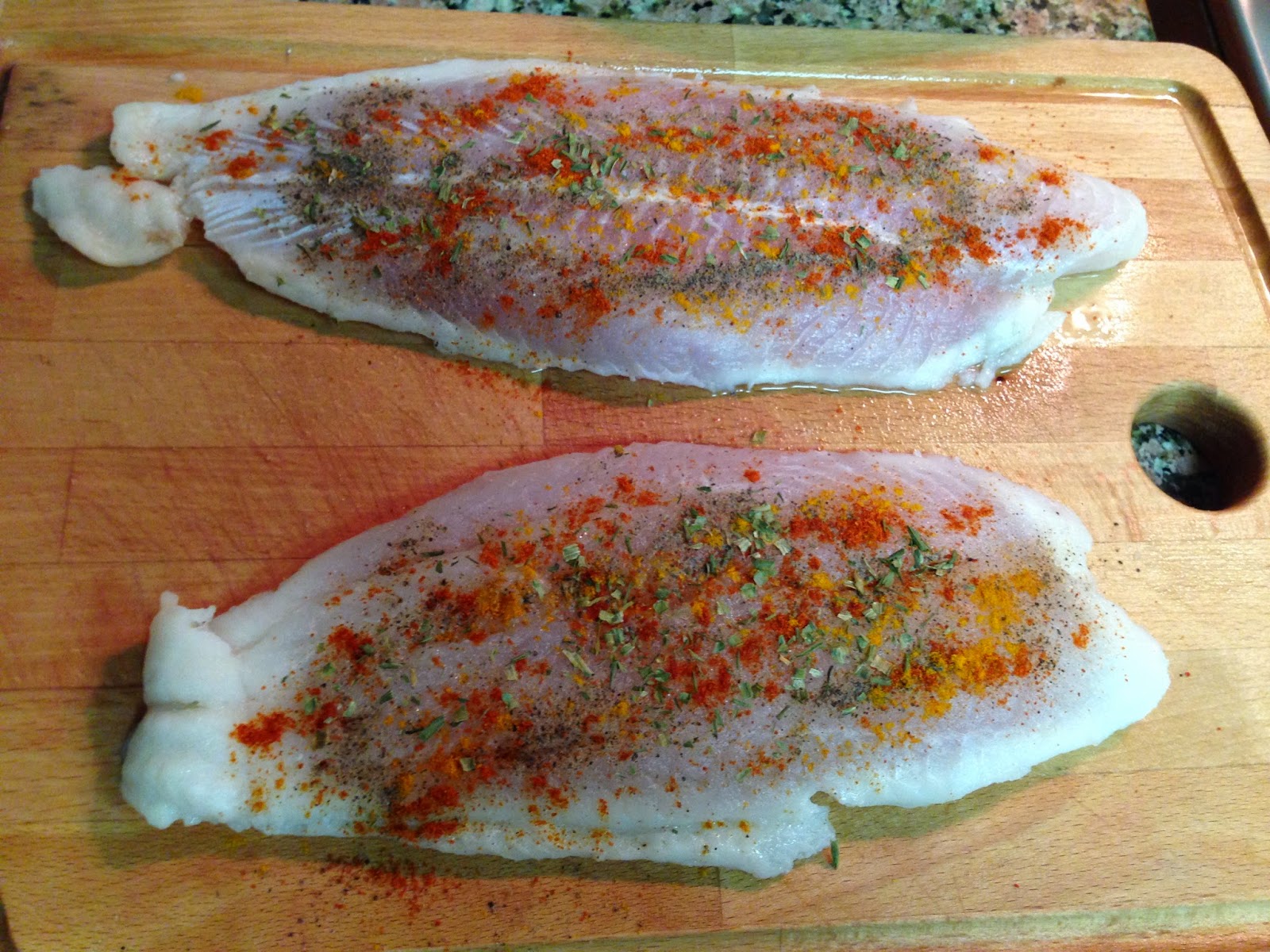 Grilled Turmeric White Fish