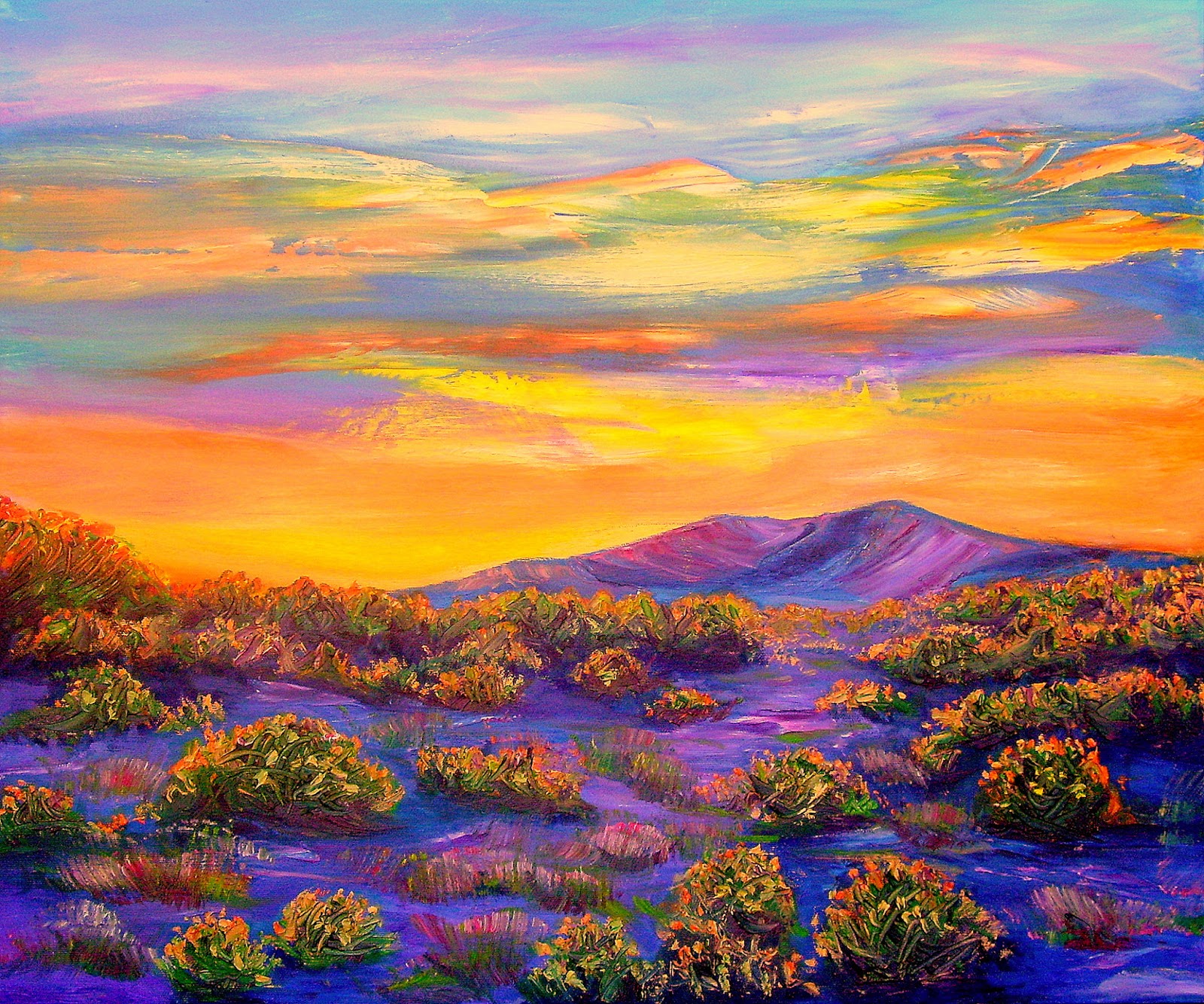 PAINTERLY IMPRESSIONS by Jack Providenti: Prairie Sunset