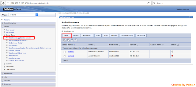 WebSphere Application Server: Creating JVMs (using Admin console and ...