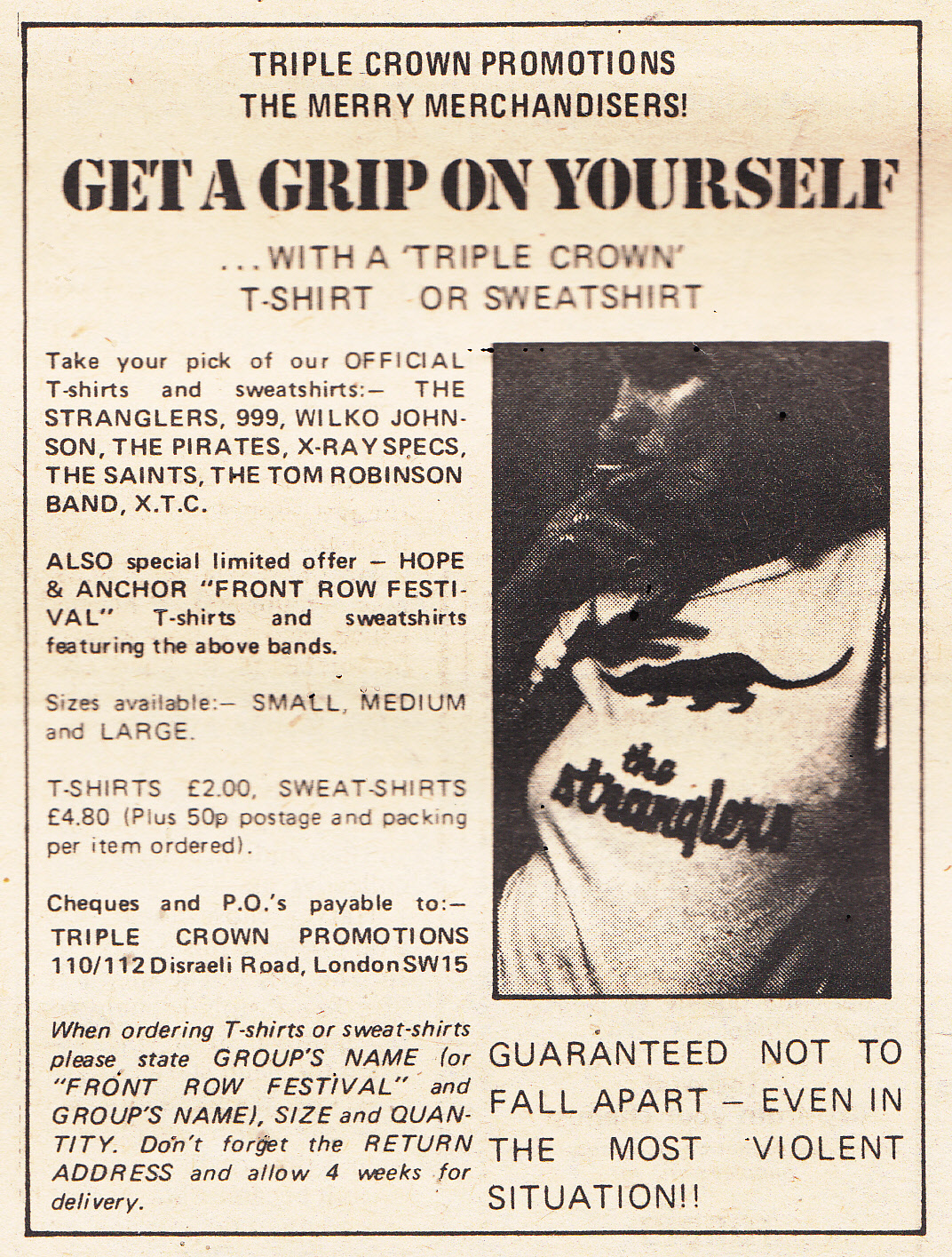 Aural Sculptors - The Stranglers Live: Guaranteed Not To Fall Apart ...