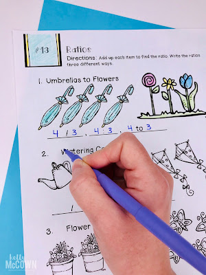 Kelly McCown: Spring Math 7th Grade April