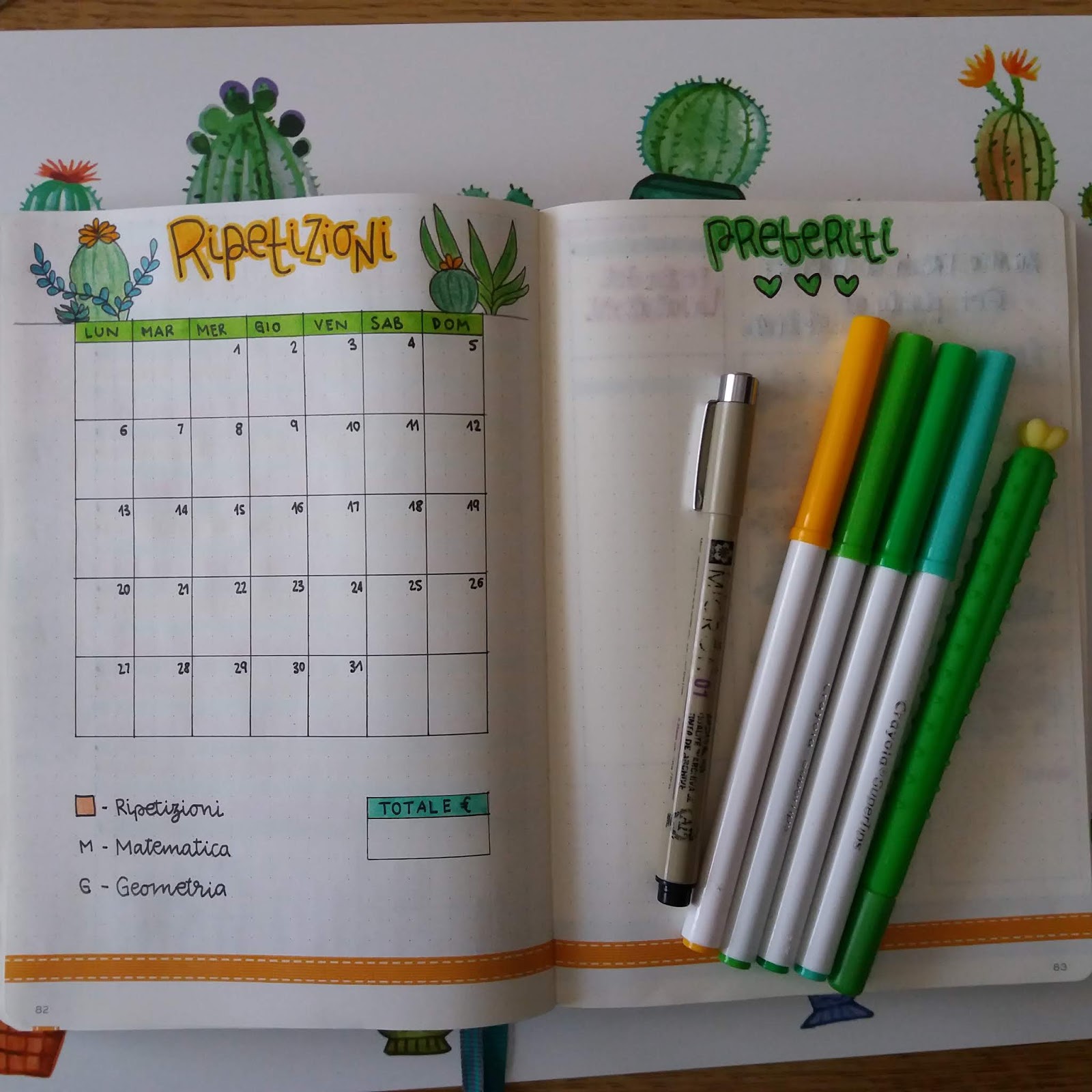 Tiny Fox in the box.: #6 - BuJo Tips!: Bullet Journal setup MAGGIO