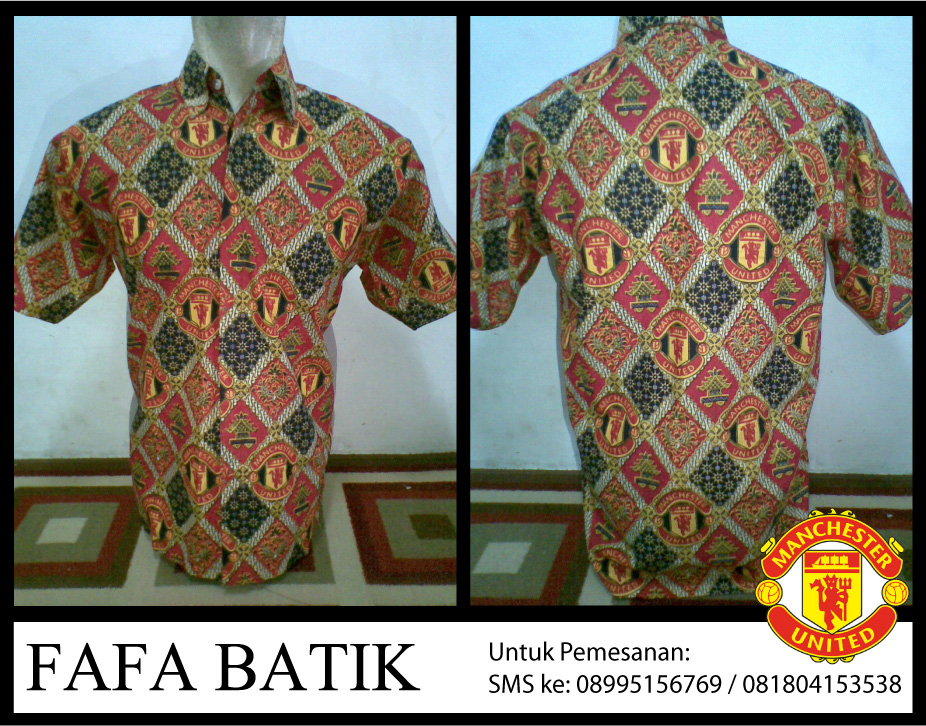 KEMEJA BATIK BOLA KLUB MANCHASTER UNITED #163 - FAFA BATIK