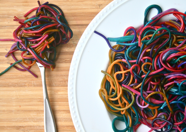 The Color Issue: DIY Colorful Spaghetti