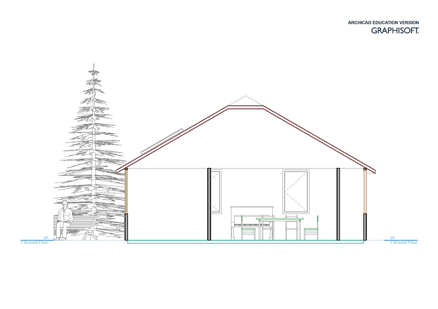 Architectural Media: Treehouse produced in ArchiCAD (Sections and ...