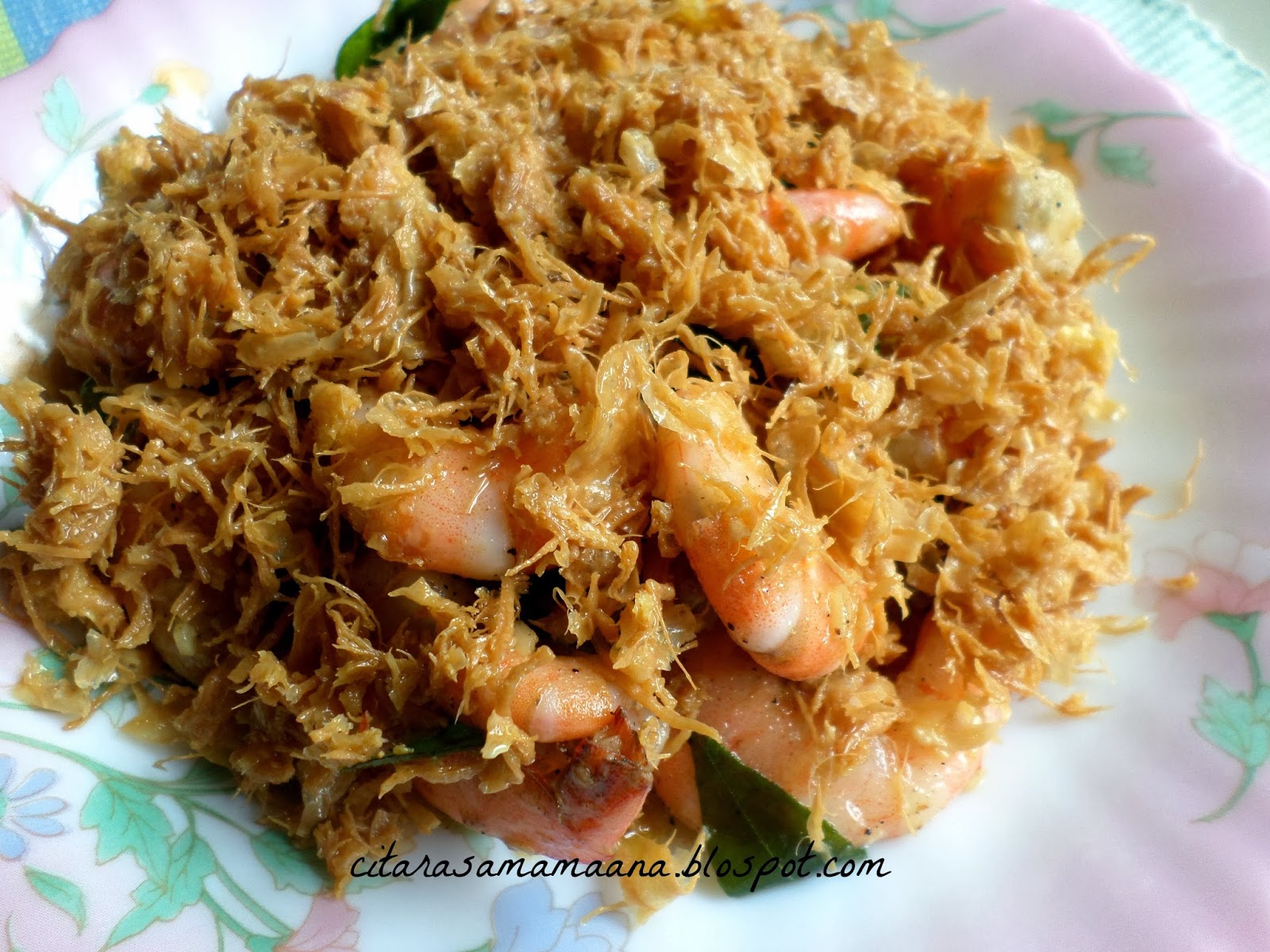 .: UDANG GORENG BUTTER/ BUTTERED PRAWN.....MEMANG KESUKAAN MA NIE
