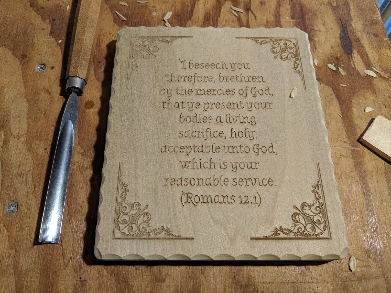 Romans 12:1 Plaque