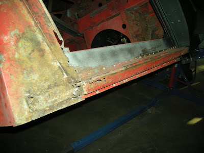 Tim's New Toy: PREPARATION FOR INSTALLING THE NEW ROCKER PANELS, LATCH ...