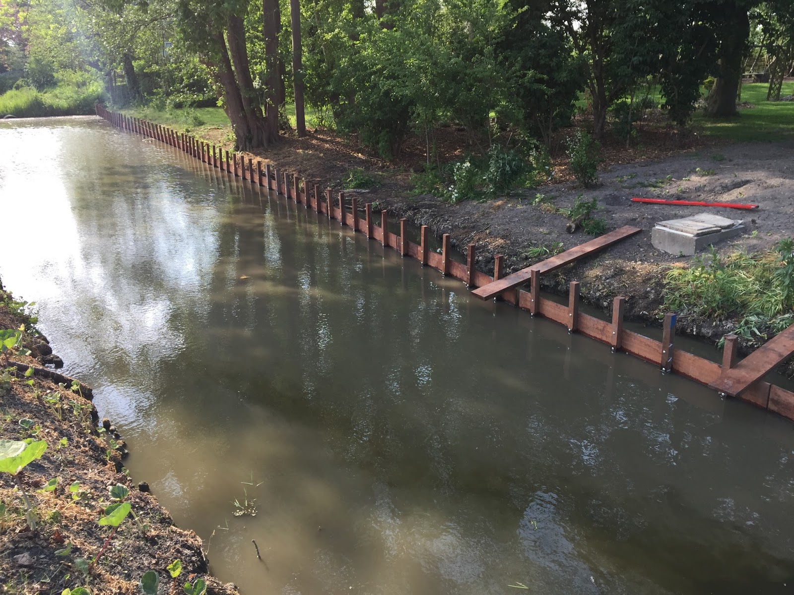 Rae's Nomady: How to edge a river bank to protect and shore your garden ...