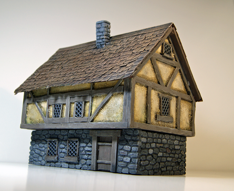 Miniature Warfare: Medieval House Nr 1 - Finished!