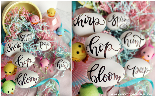 Eye Candy Creative Studio: LETTERING :: Farmhouse Easter Eggs