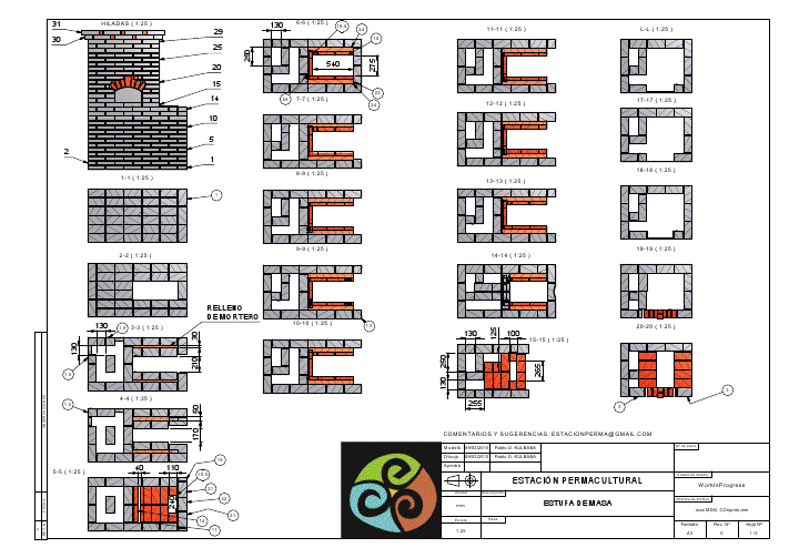 Permacultura del Viento: Plano de Estufa Rusa