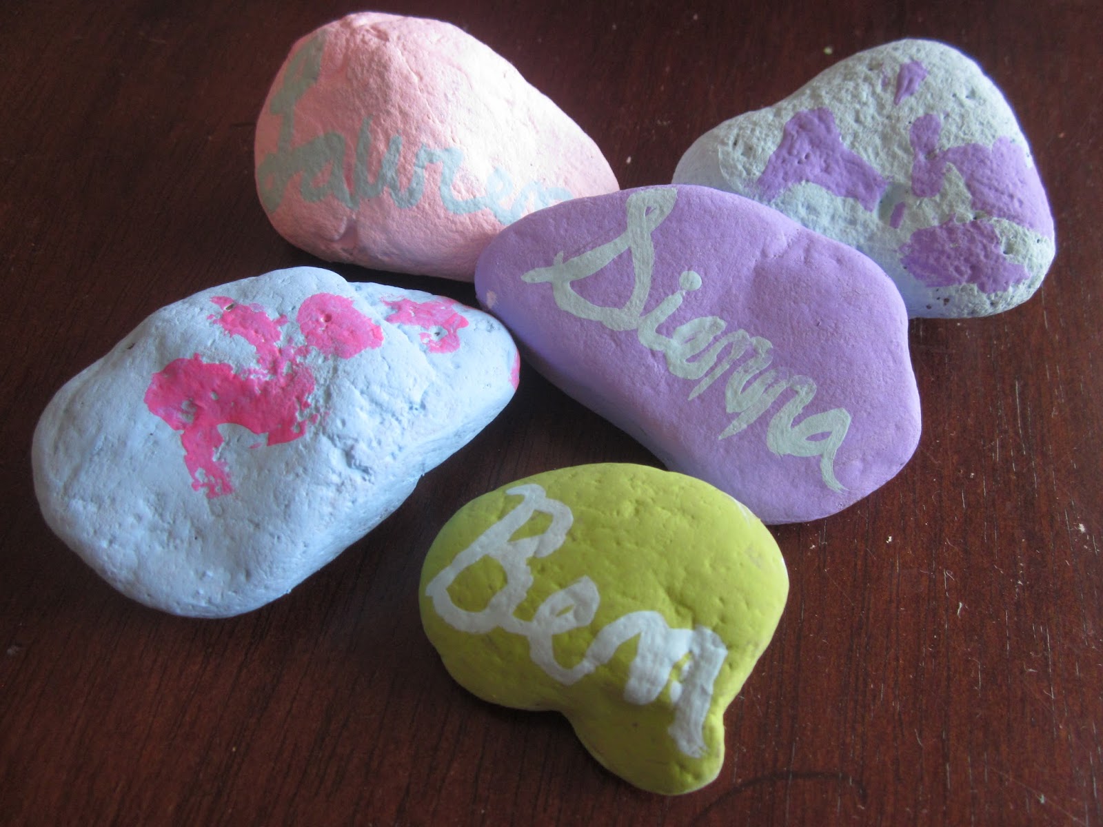 Queen B Creates: Painted Name Rocks