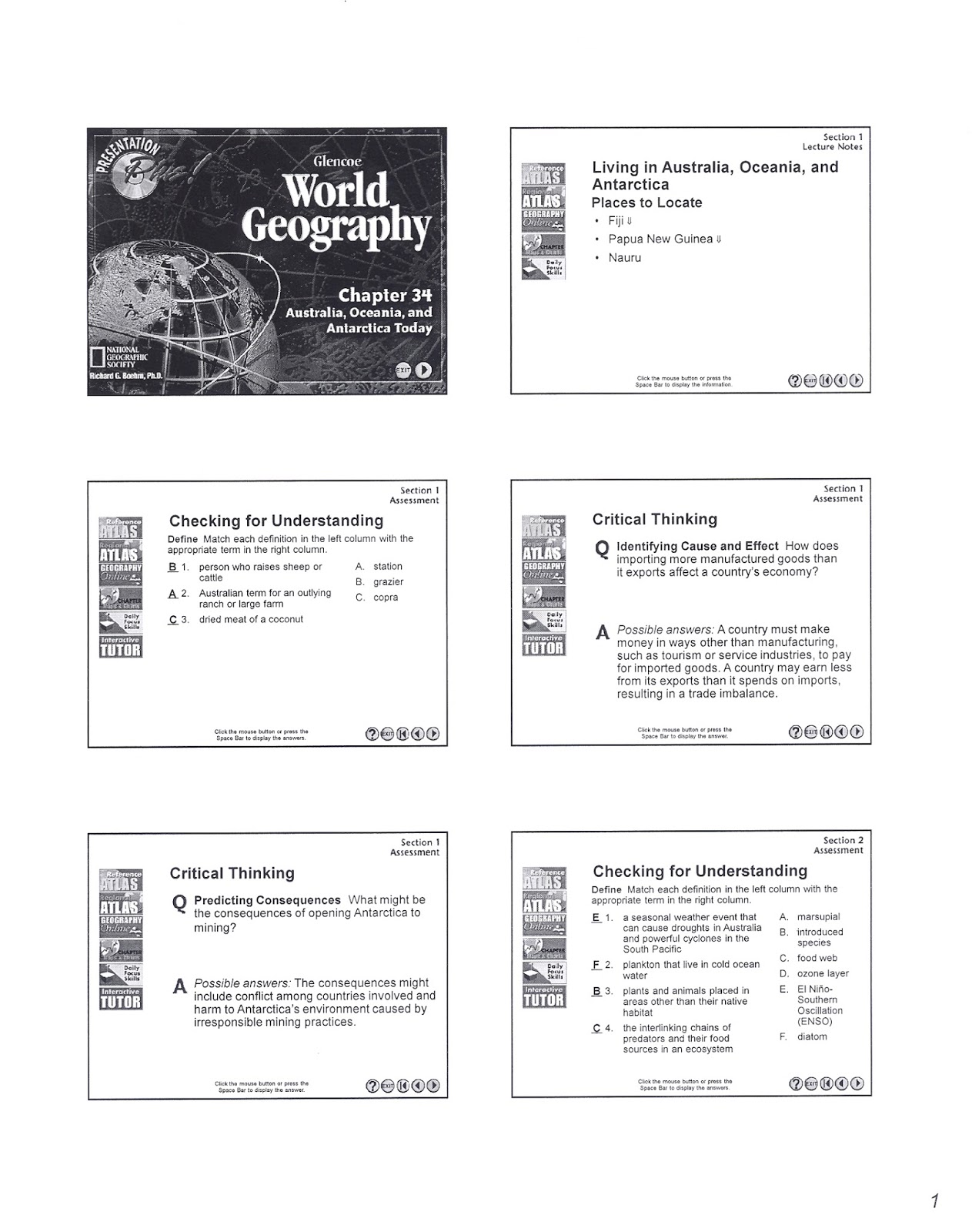 Mr. E's World Geography Page: Chapter 34 - Australia, Oceania, and ...