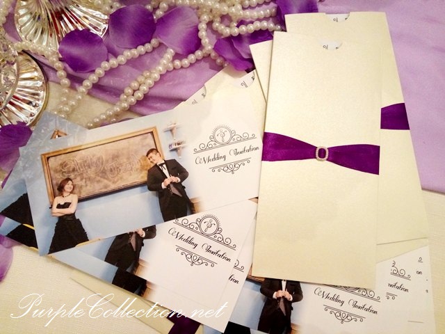 Photo Invitation Pocket Wedding Card