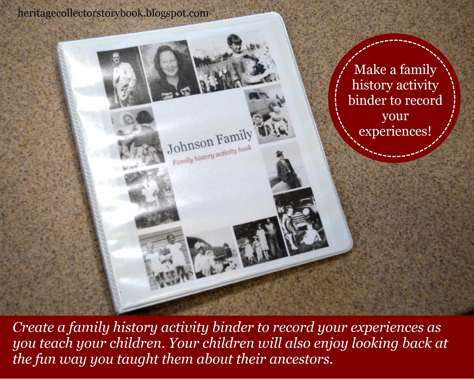 Heritage Collector Storybook: Family History, Family Activity.