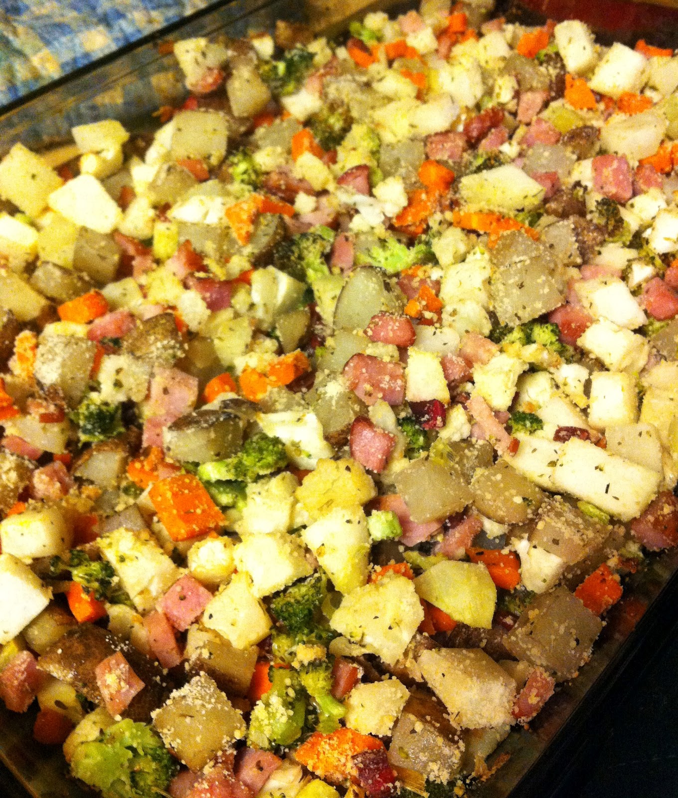Biting The Hand That Feeds You: CSA Vegetable Veggie-Ham-Bake Recipe