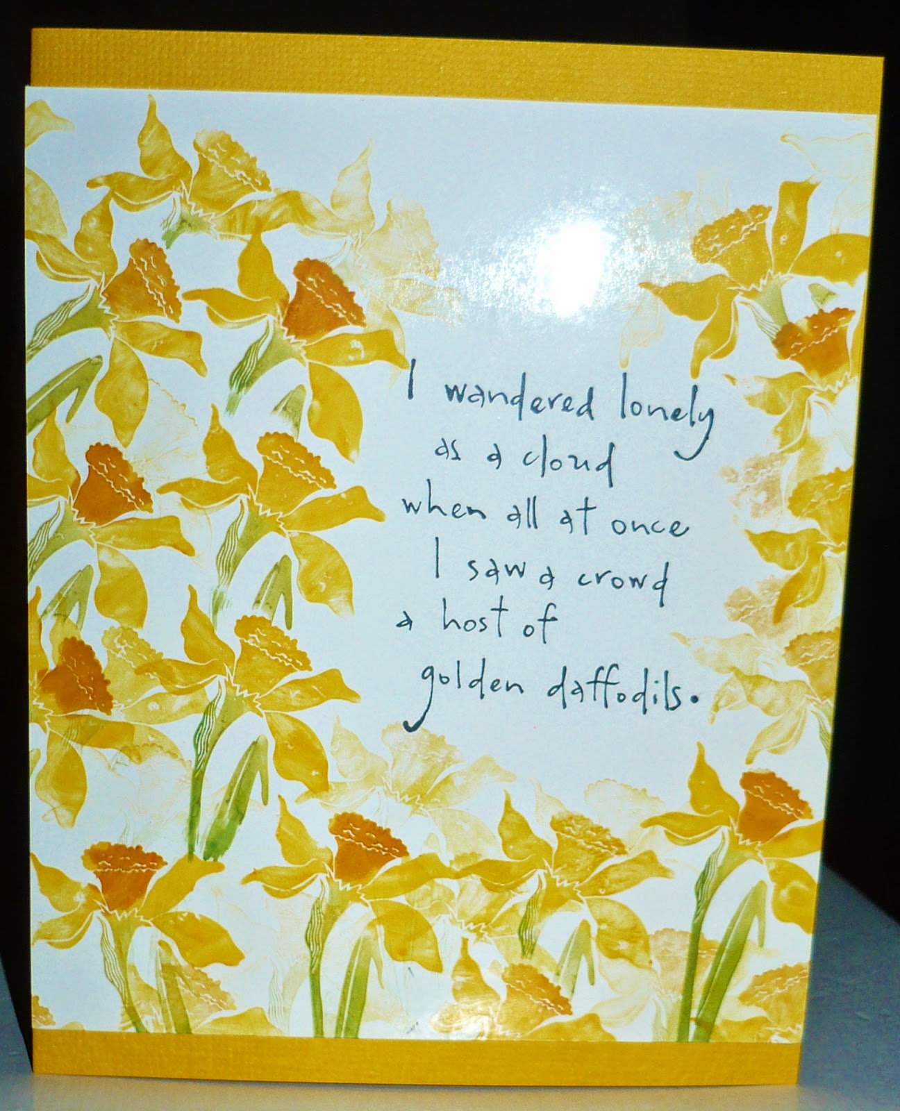 stamping muses: Daffodil card