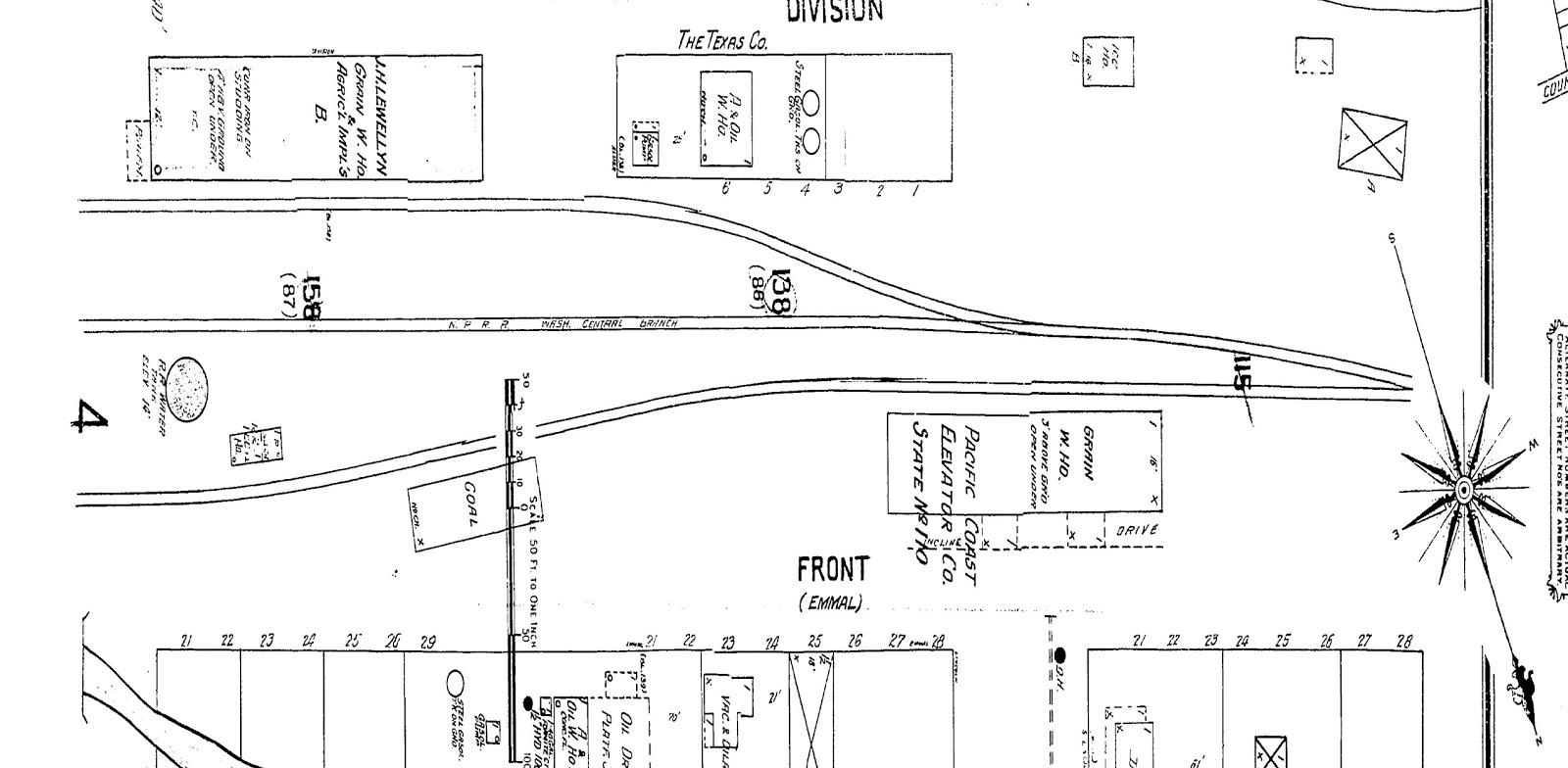 Big Bend Railroad History: 1930 Wilbur Map