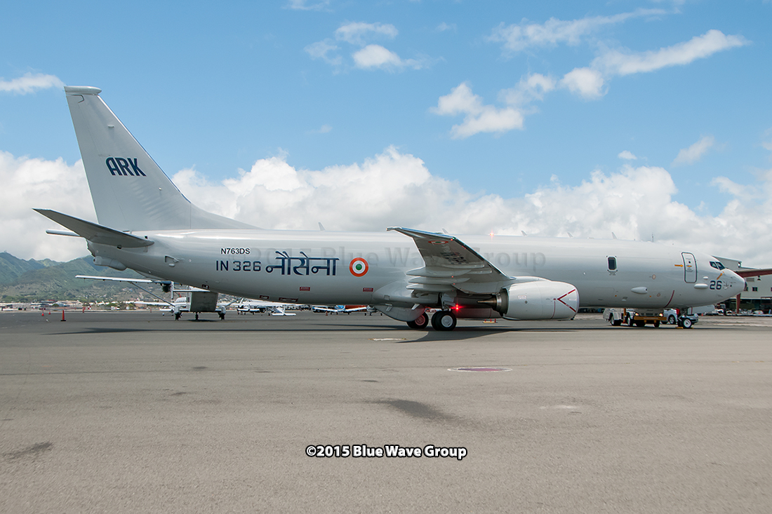 Indian Navy Receives IN326 - Seventh Boeing P-8I Neptune (737-8FV ...