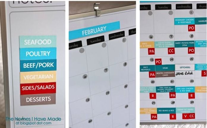 Magnetic Menu Board - Part II - The Homes I Have Made