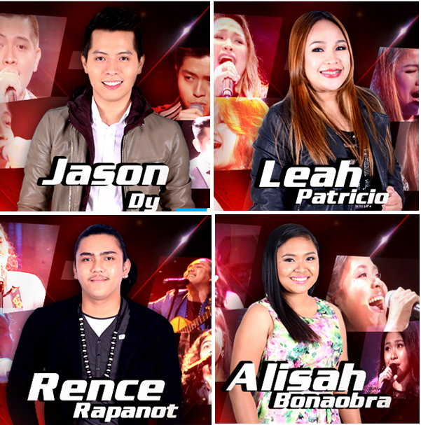 YOU DECIDE: Alisah, Jason, Rence or Leah for 'Voice of the Philippines ...