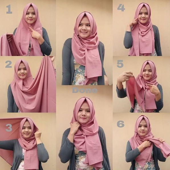 Contoh Tutorial Hijab Elegan Untuk pesta Terbaru 2016 - Kumpulan Contoh ...