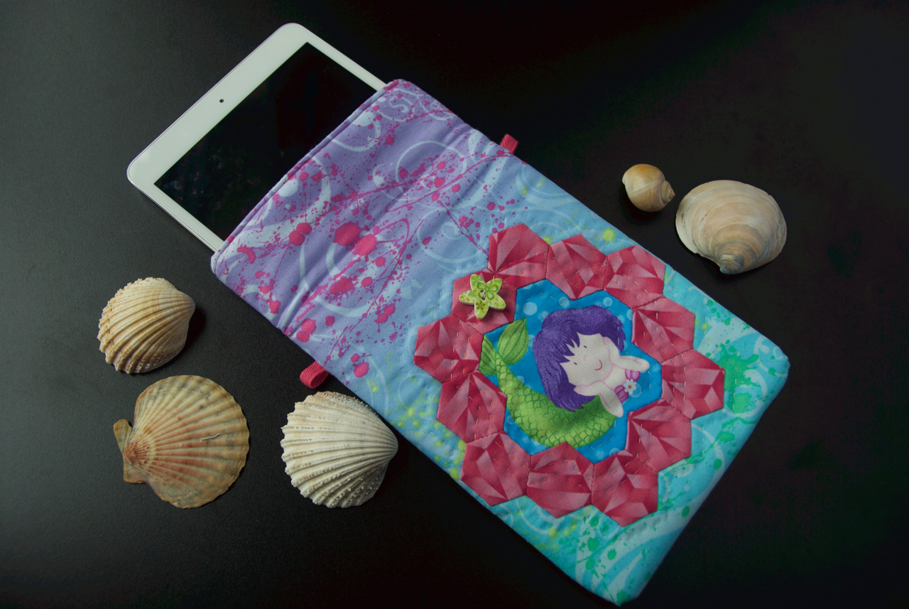 Quilt Art by Lena Pugachova: Little Mermaid iPad Case