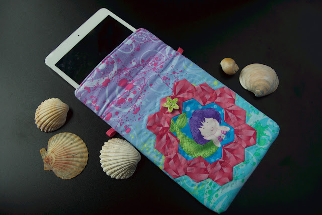 Quilt Art by Lena Pugachova: Little Mermaid iPad Case