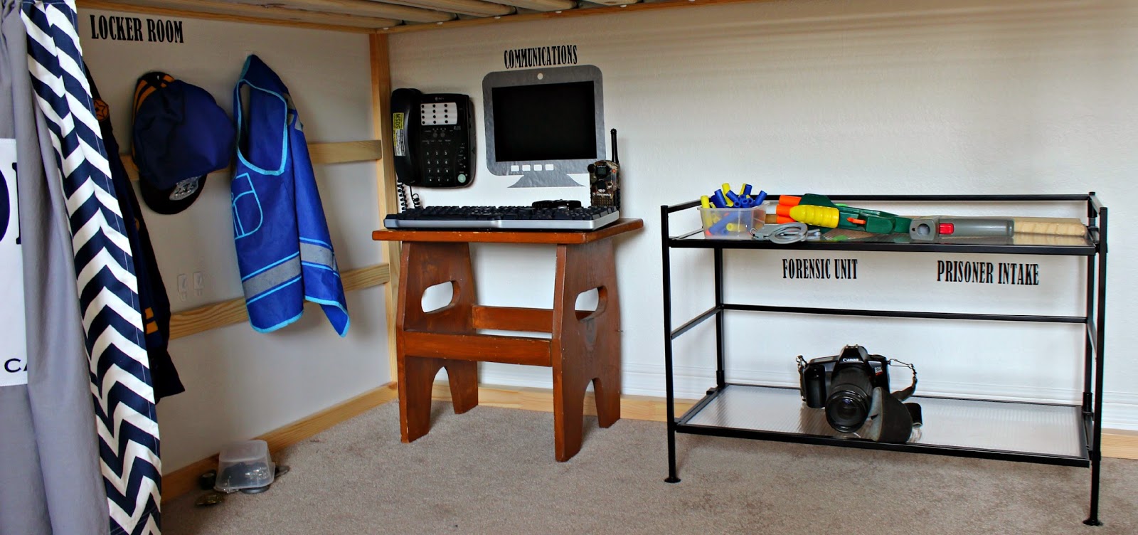 Kutz, Paper, Scissors: Police Station Loft Bed