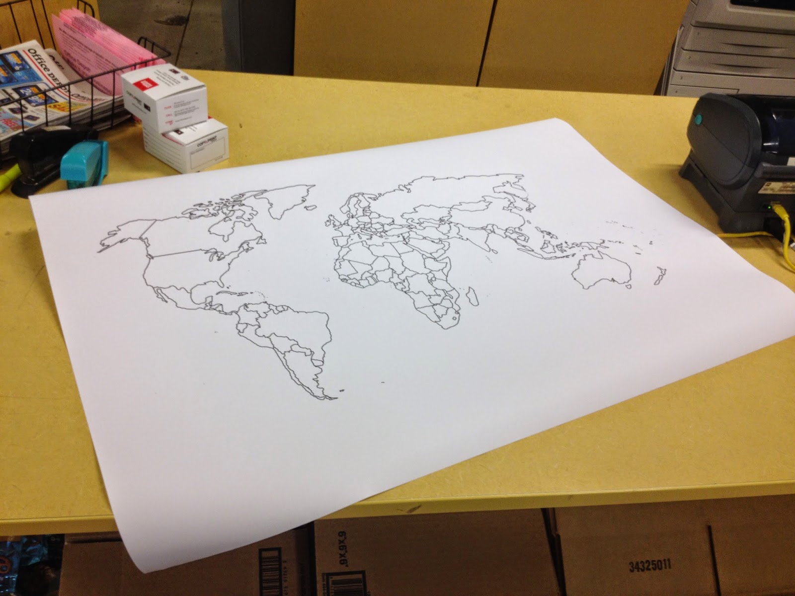 Rustic DIY Projects: How To: Twine Art World Map