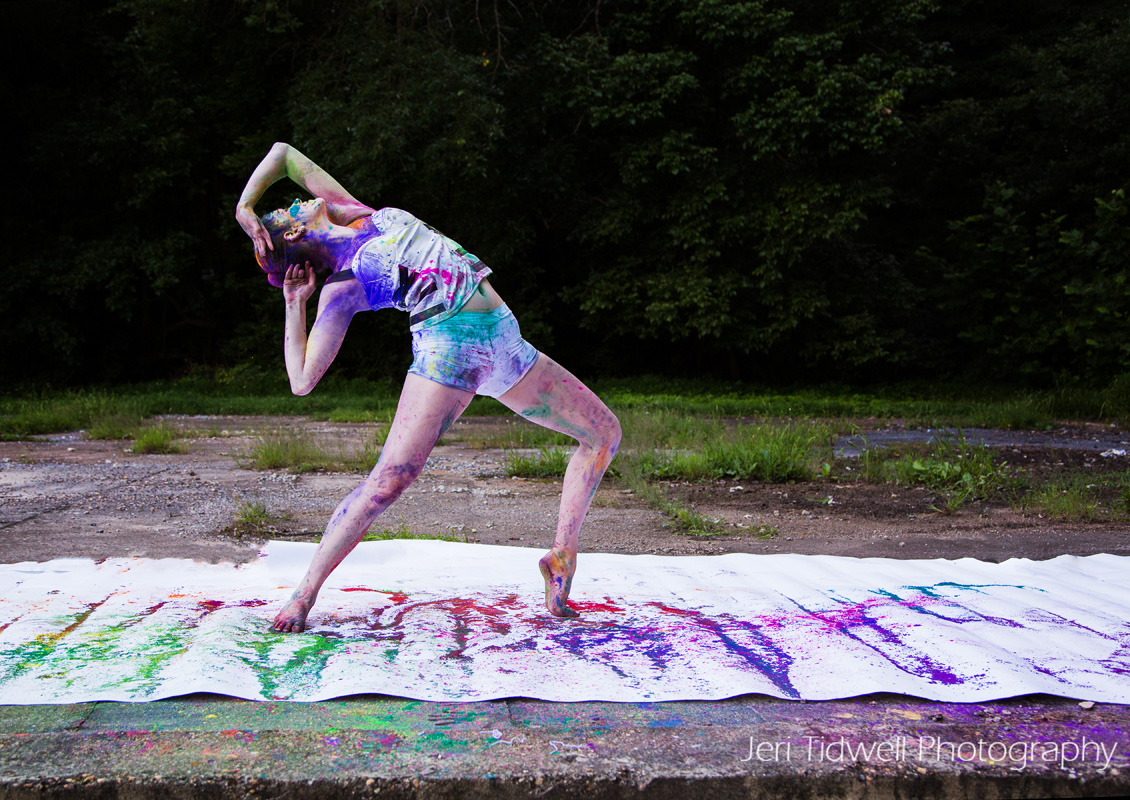 Jeri Tidwell Photography: Colored Powder Dance photo session. Dancer ...