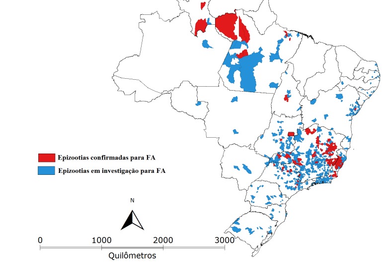 Foram notificadas ao MS 3467 epizootias em Primatas Não Humanos (PNH)