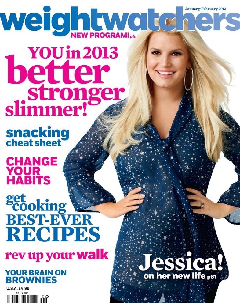 Jessica Simpson Covers 'Weight Watchers' January/February 2013 ...