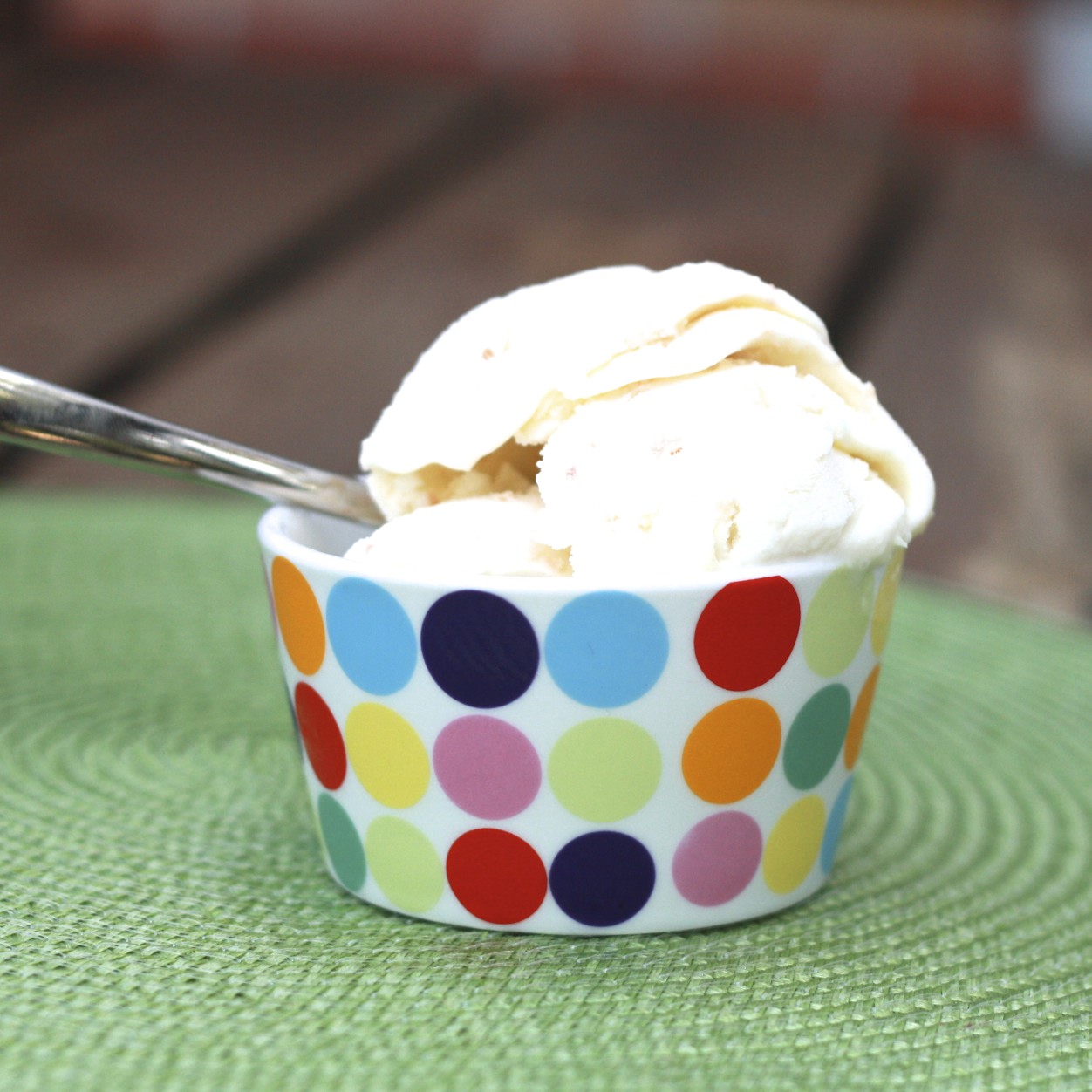 Coconut Rum Ice Cream with Toasted Coconut