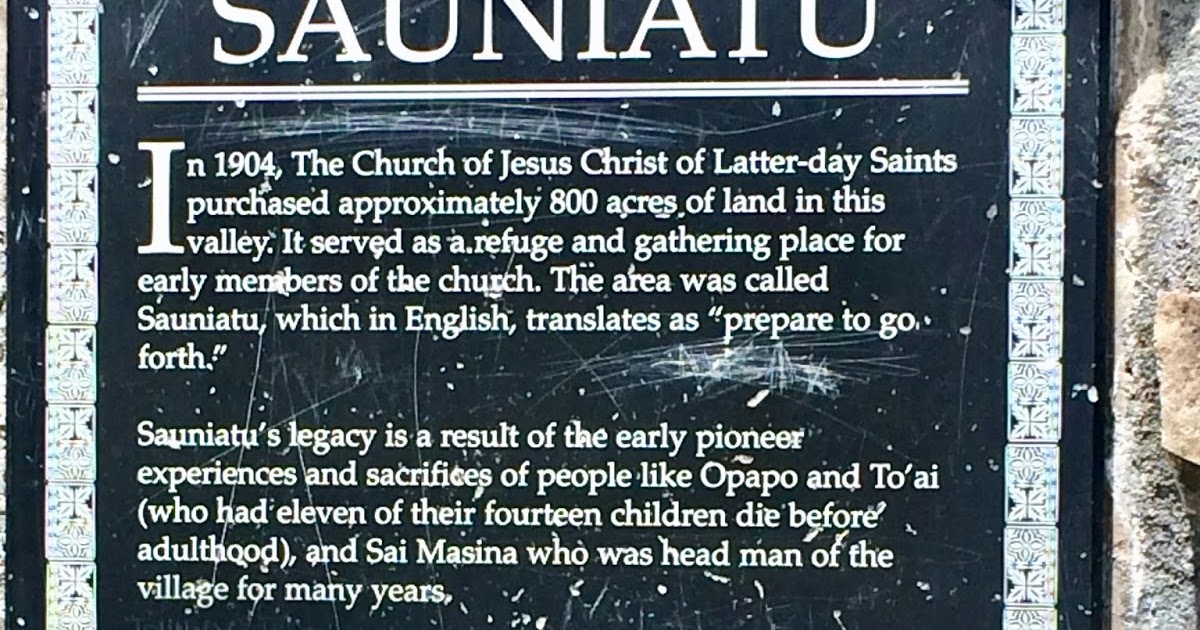 Serving in Samoa: Sauniatu