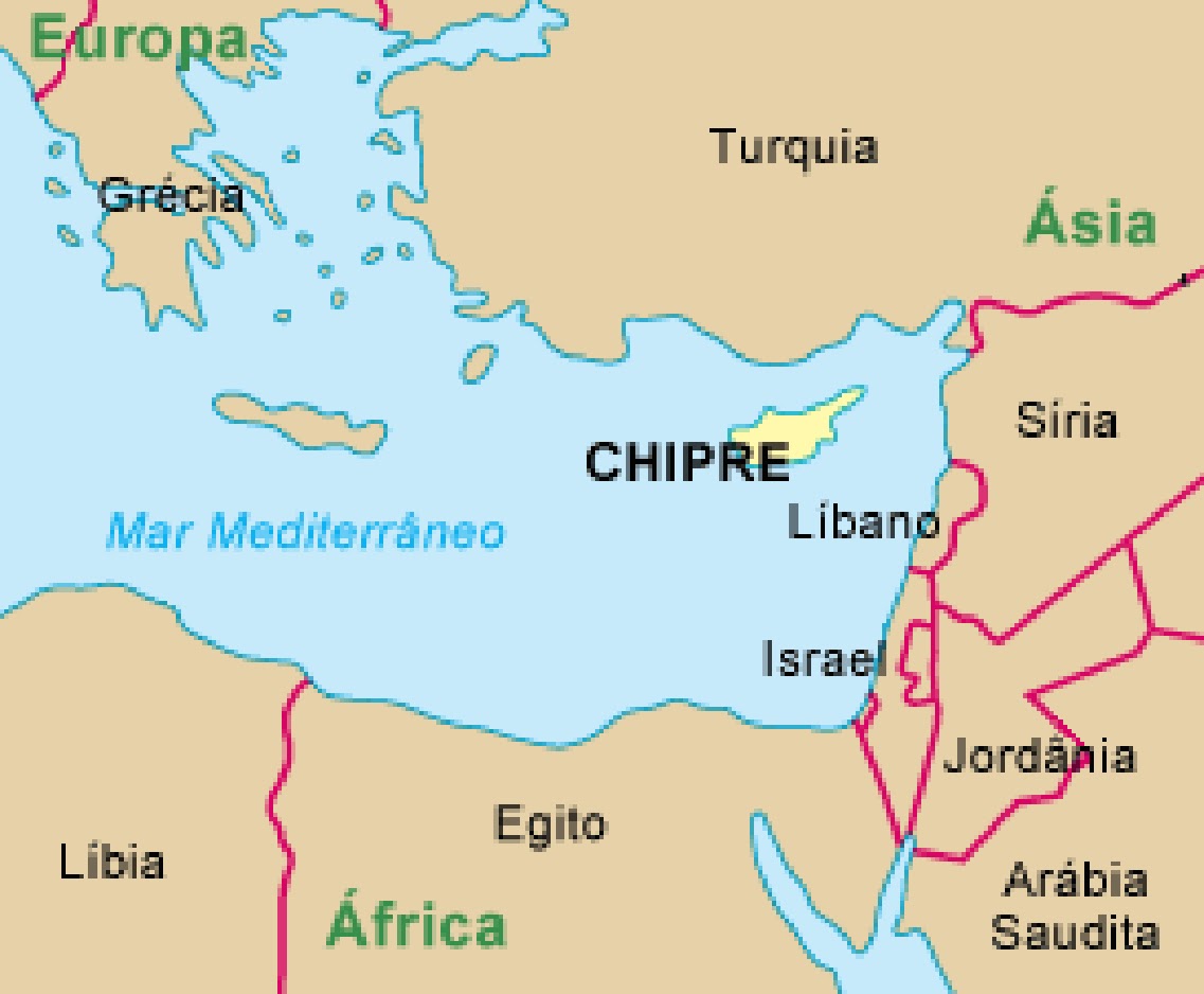 Chipre Mapa Turístico