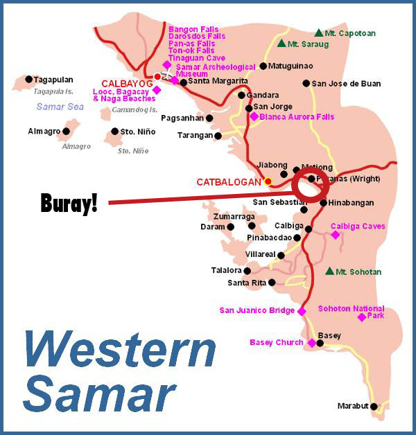 Buray Overdose: Map of Samar Buray Overdose: Map of Samar