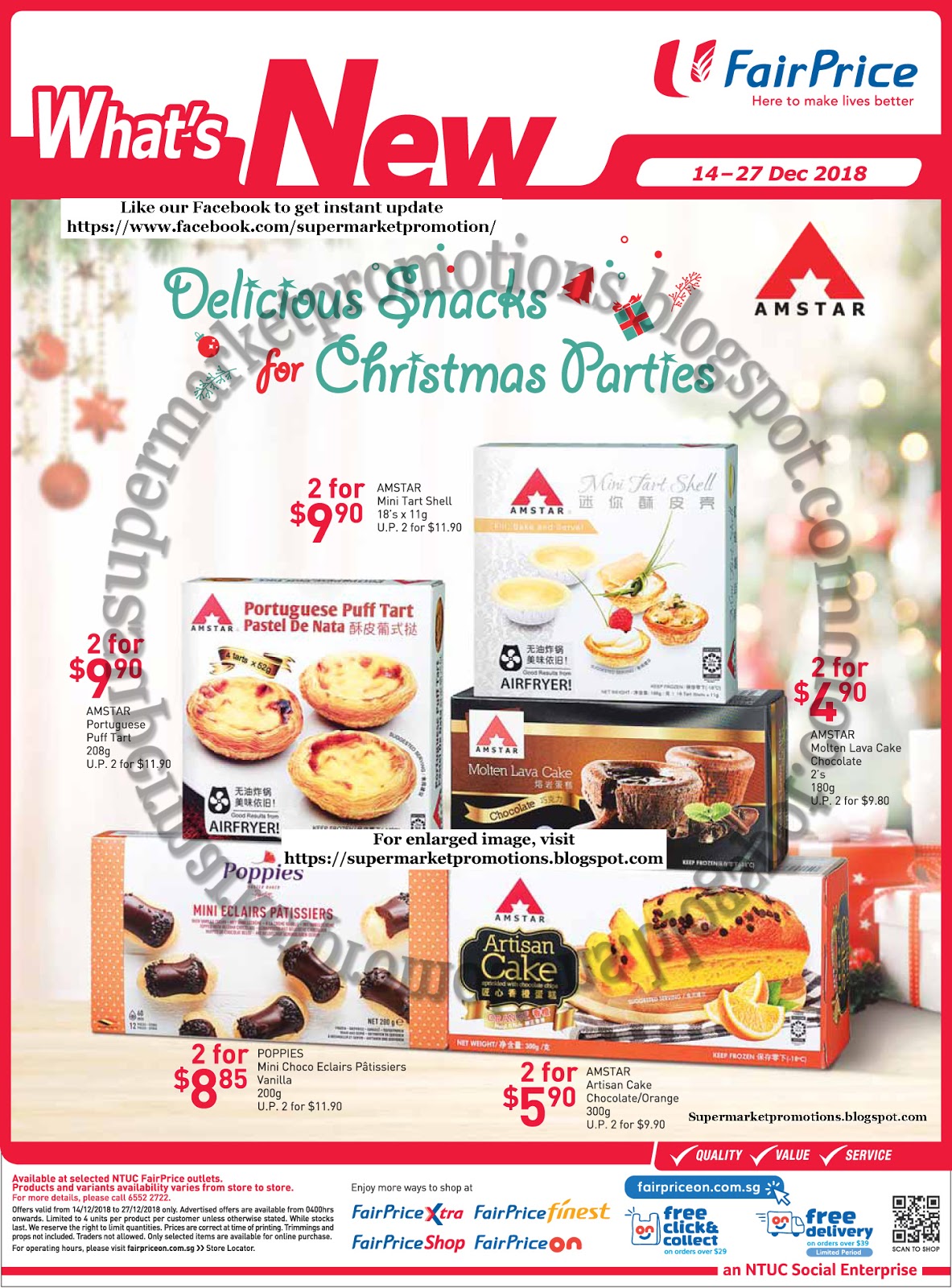 NTUC FairPrice Amstar Promotion 14 - 27 December 2018 ~ Supermarket ...