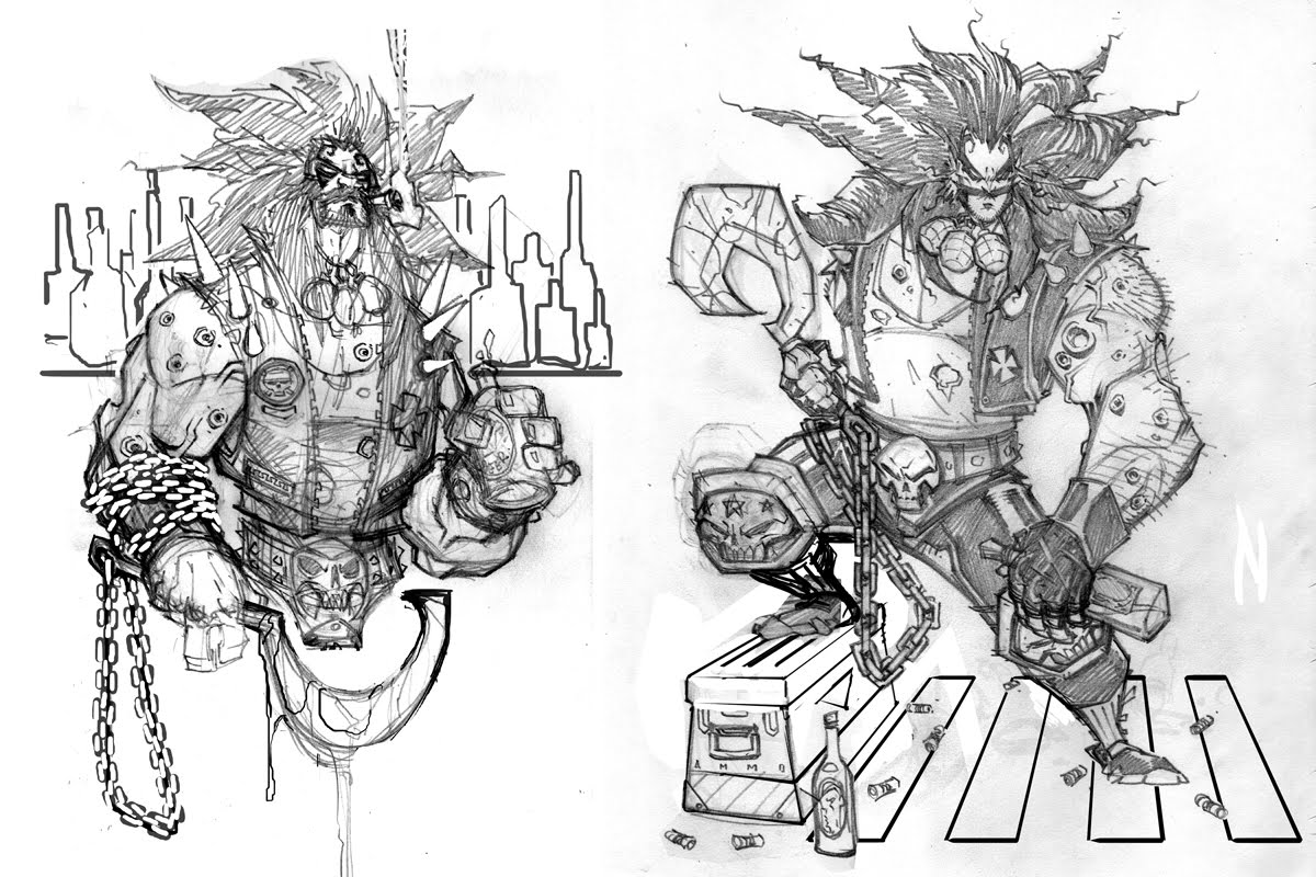 Red J :: A Blog of Art by Jon Sommariva: Lobo :: A look at my drawing ...
