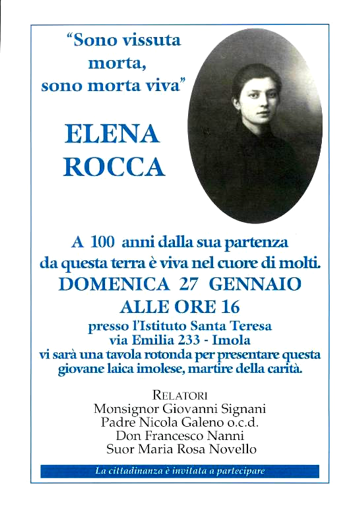 Il Paradiso non può attendere: ELENA ROCCA A 100 ANNI DALLA SUA ...