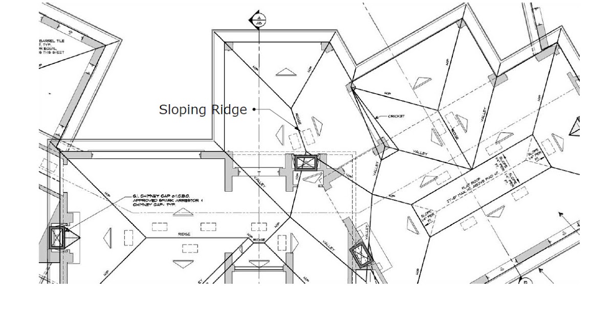 Roof Framing Geometry: Sloping Ridges